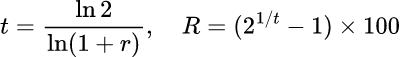 Rule of 72 Calculator (Doubling Time / Required Rate) - CalculatorLib