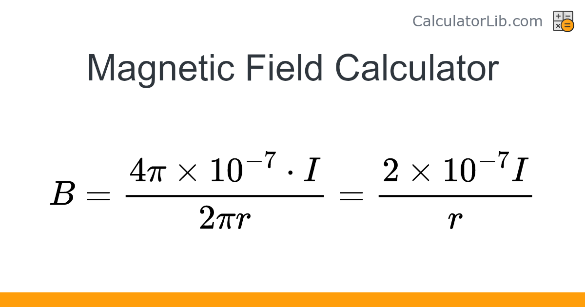 Magnetic Field Calculator - Online Calculator