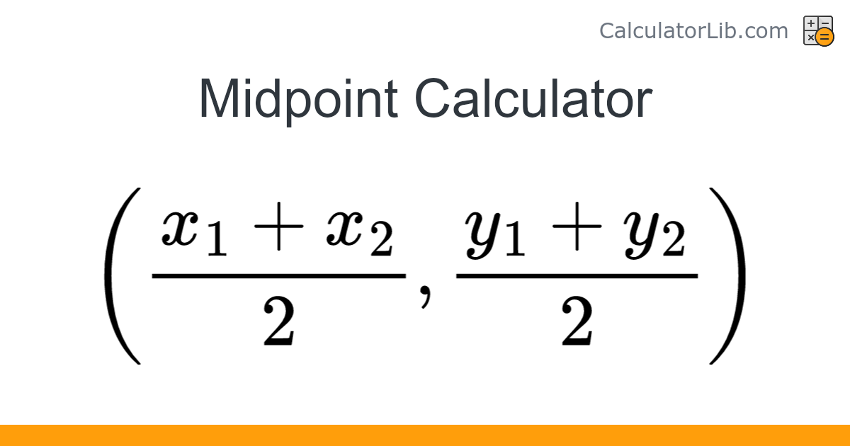 Midpoint Calculator for 2D Coordinates - Online Calculator