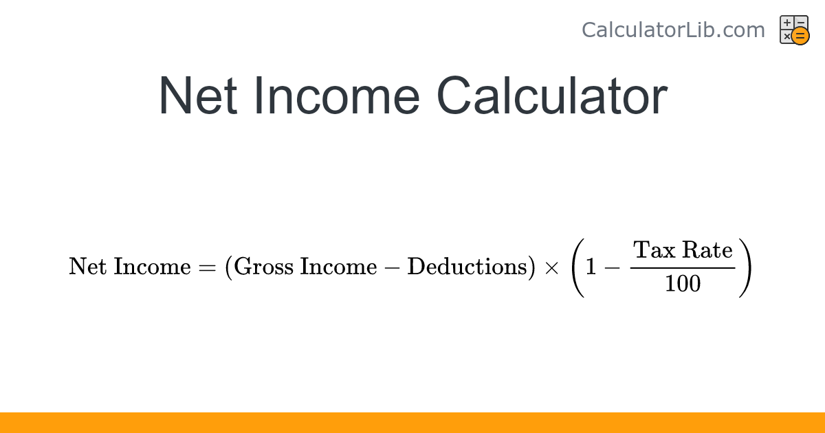 Net Income Calculator - Online Calculator