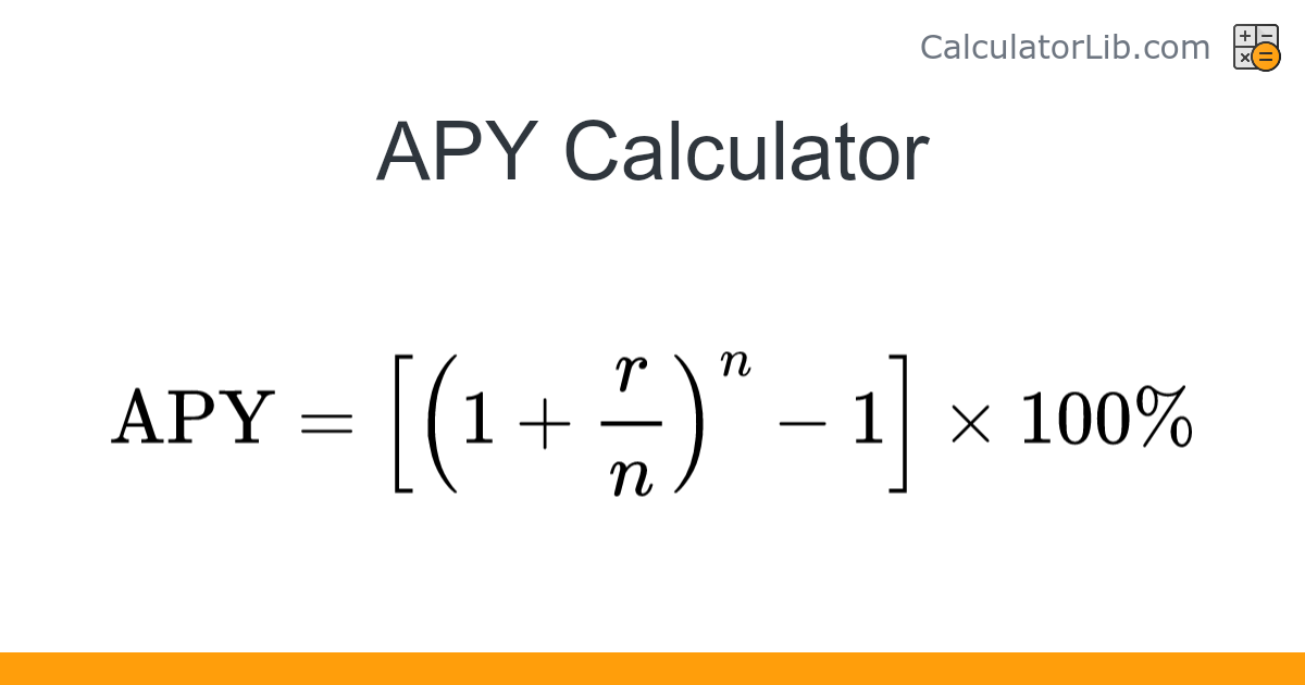 APY Calculator - Online Calculator