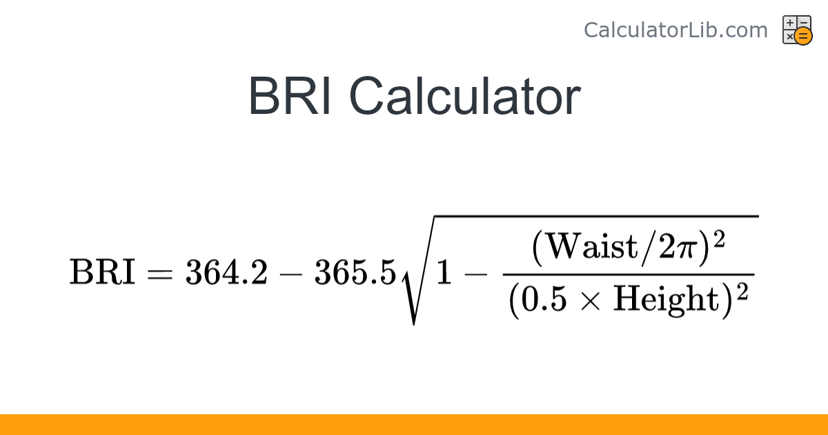 BRI Calculator - Online Calculator
