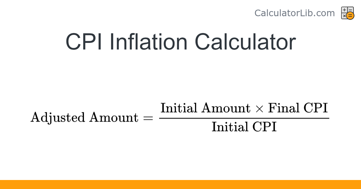CPI Inflation Calculator (USA) – Adjust Money for Inflation Using Real ...