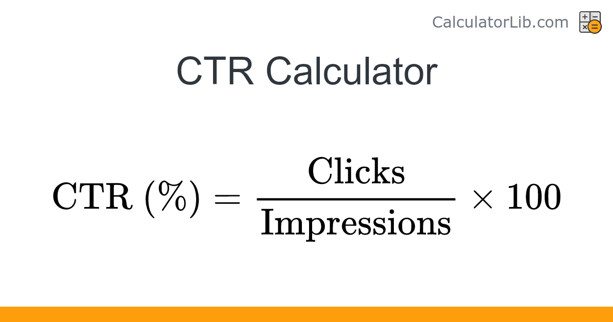 CTR Calculator - Online Calculator