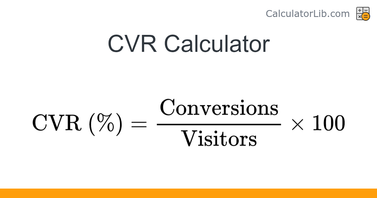CVR Calculator - Online Calculator