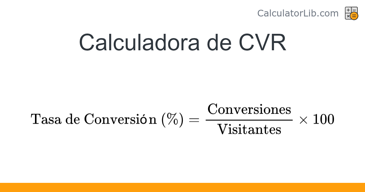 Calculadora de CVR - Calculadora en línea