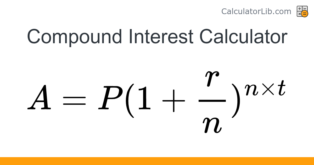Compound Interest Calculator - Online Calculator