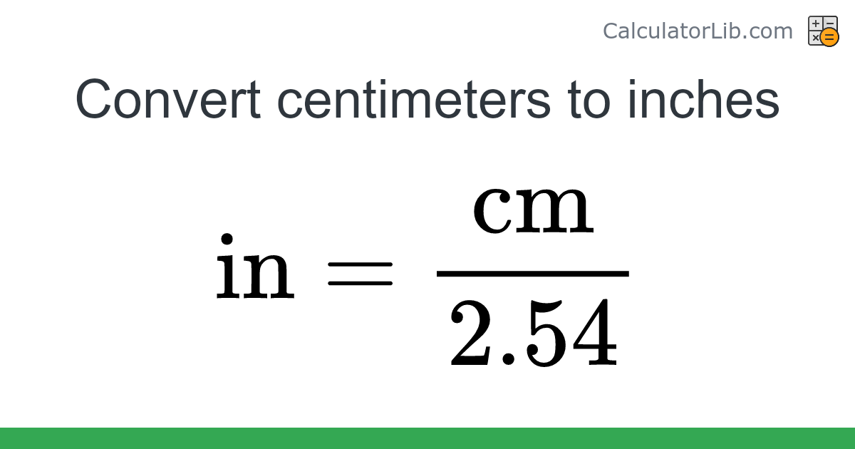 Centimeters → Inches converter (cm to in) - Length Converter - Online ...