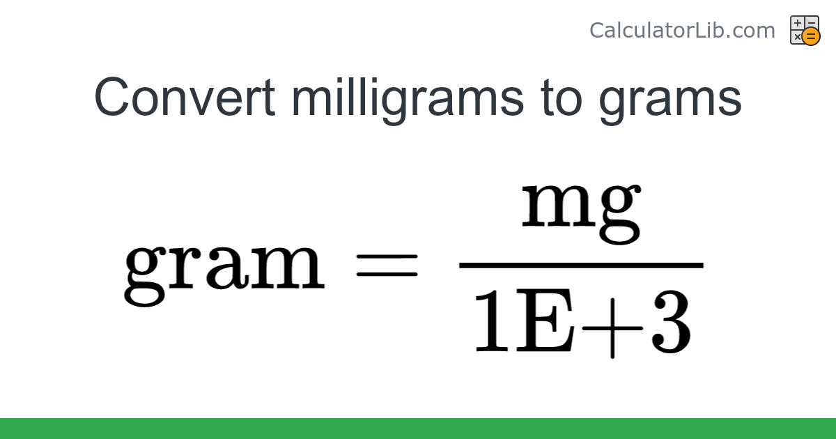 Milligrams Grams Converter mg To Gram Mass Converter Online