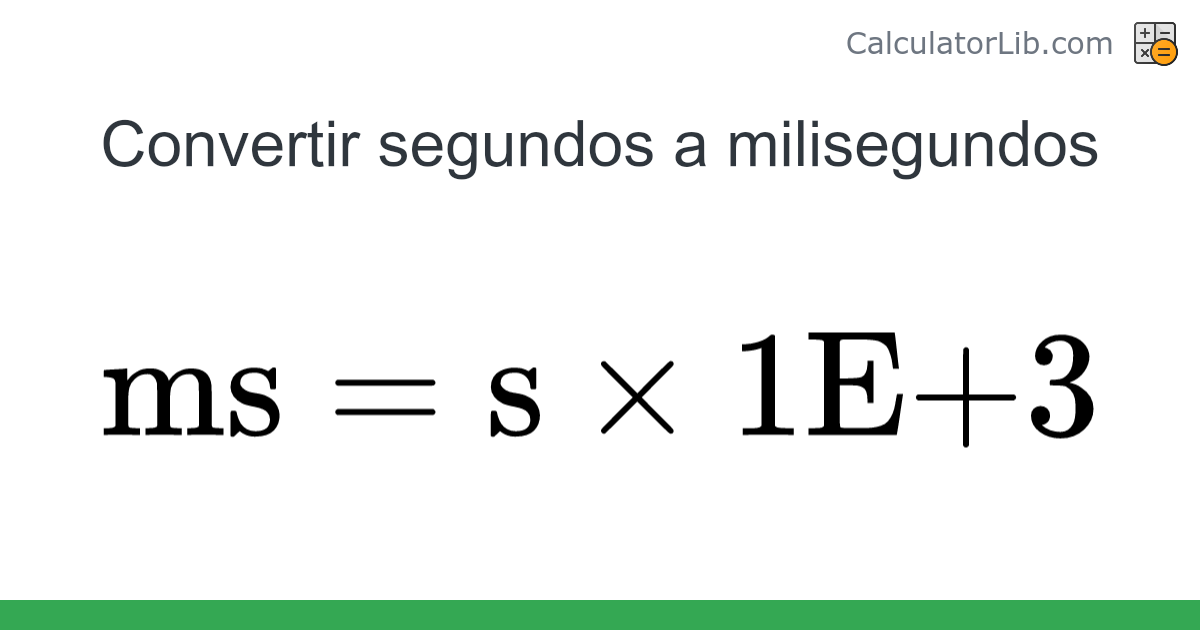 Segundos Milisegundos Converter s A Ms Time Converter