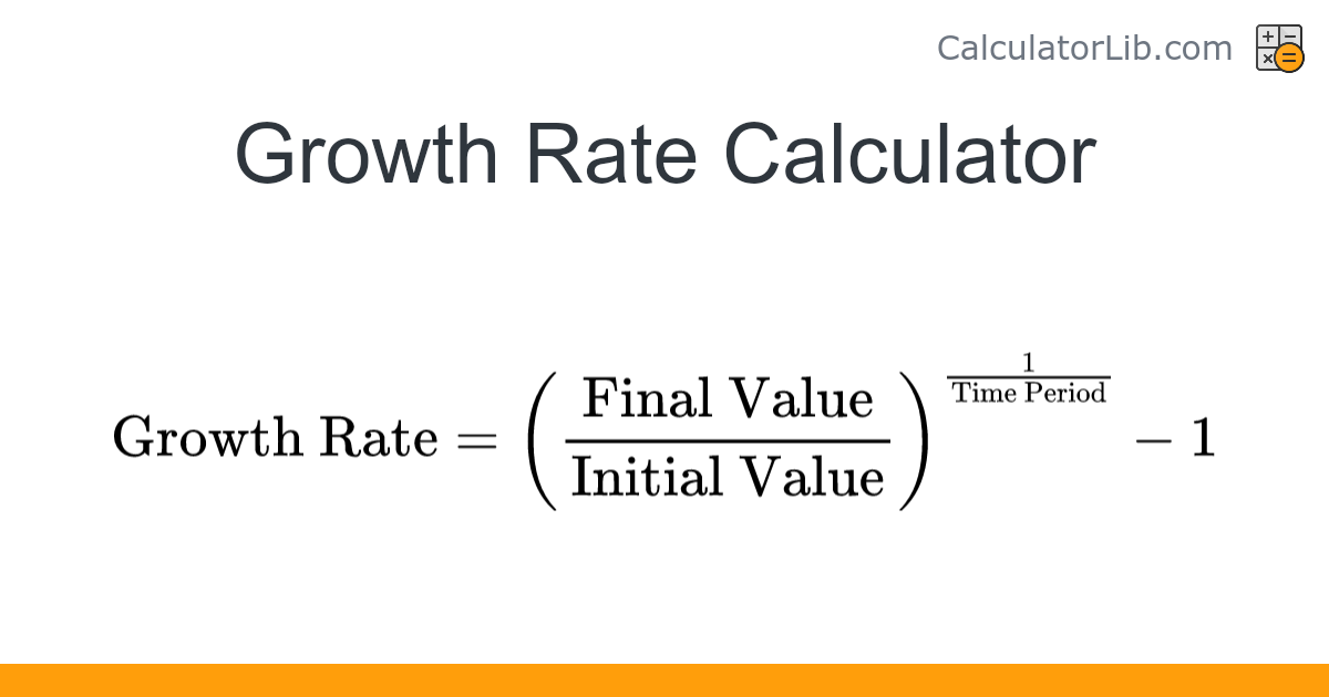 Growth Rate Calculator - Online Calculator