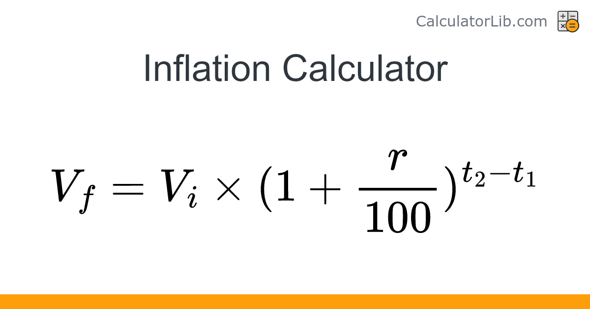 Inflation Calculator - Online Calculator