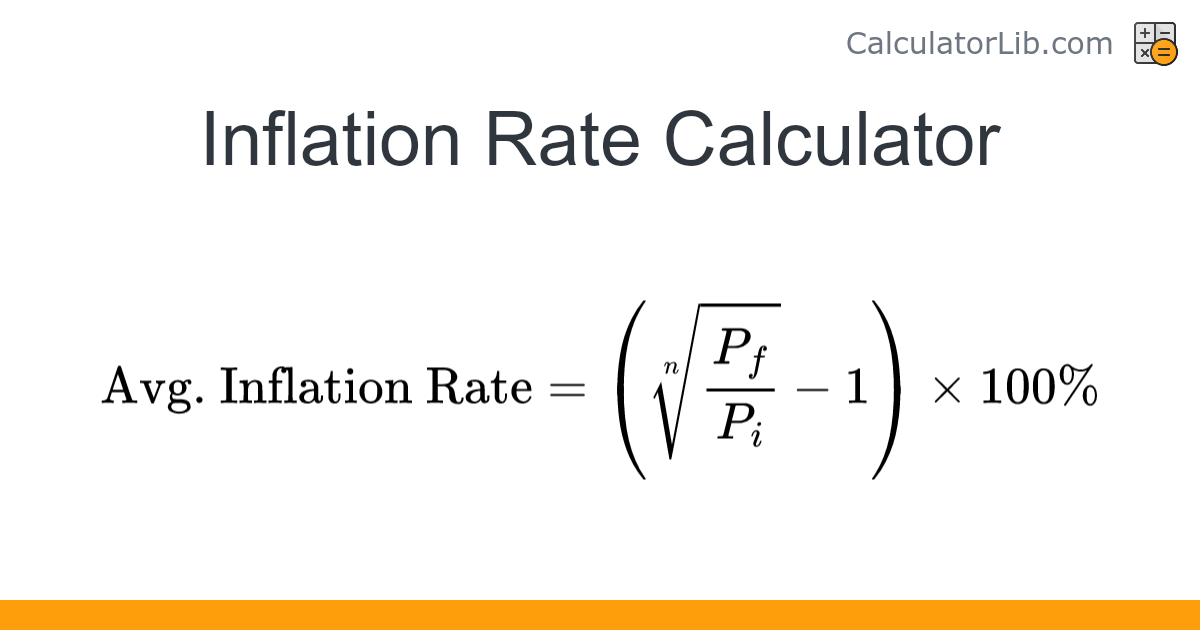Inflation Rate Calculator - Online Calculator
