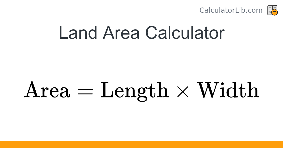 Land Area Calculator - Online Calculator