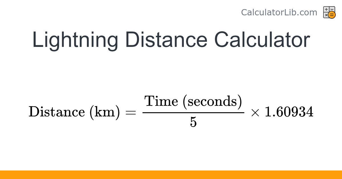 Lightning Distance Calculator - Online Calculator