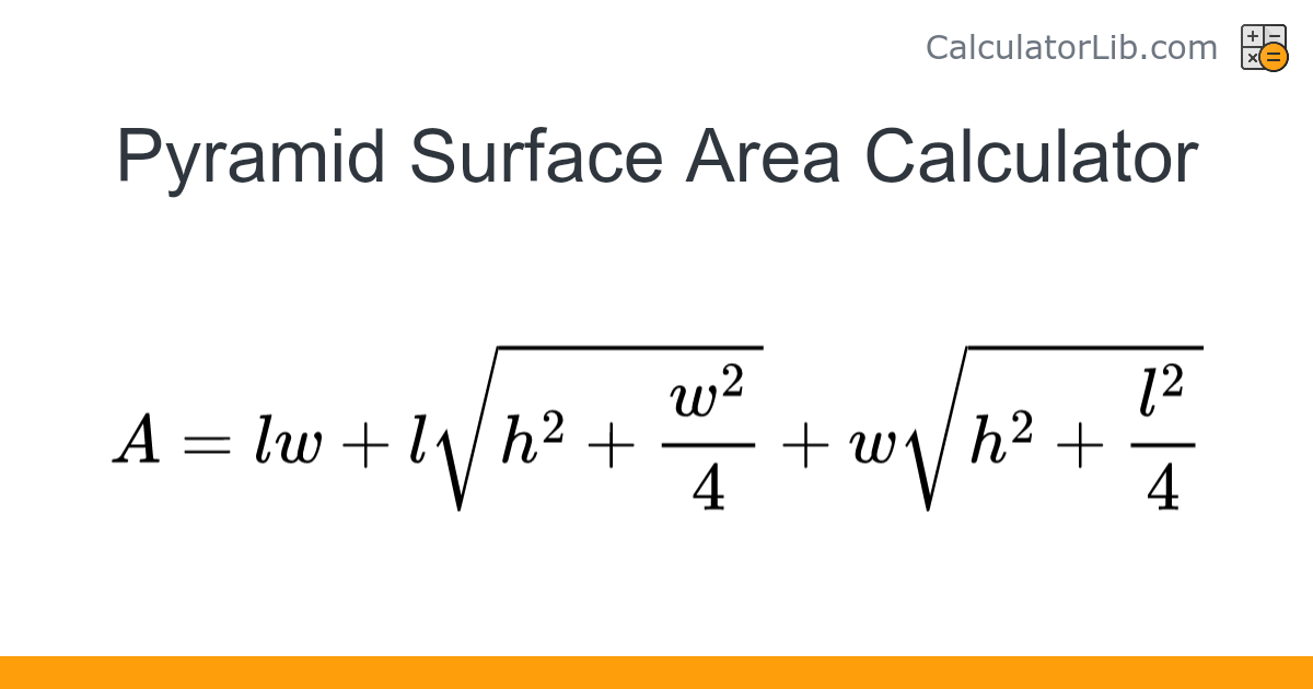 Pyramid Surface Area Calculator - Online Calculator