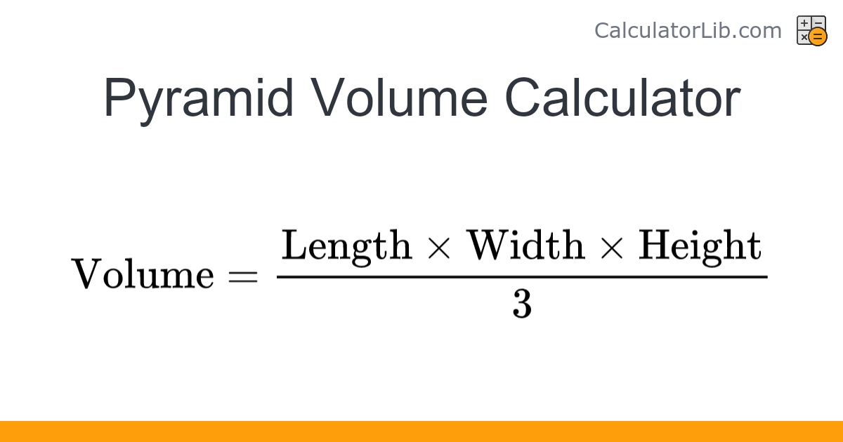 Pyramid Volume Calculator - Online Calculator