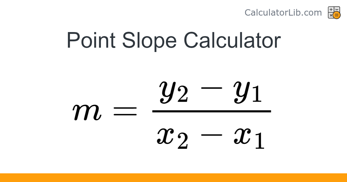 Point Slope Calculator - Online Calculator