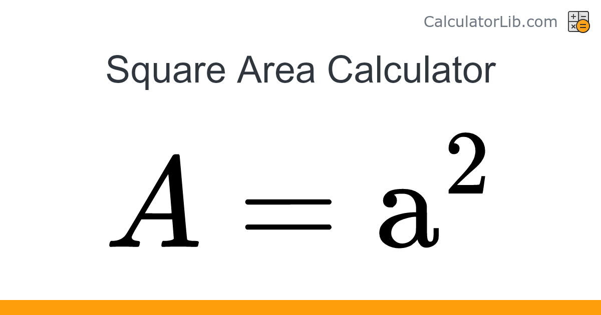 Square Area Calculator - Online Calculator