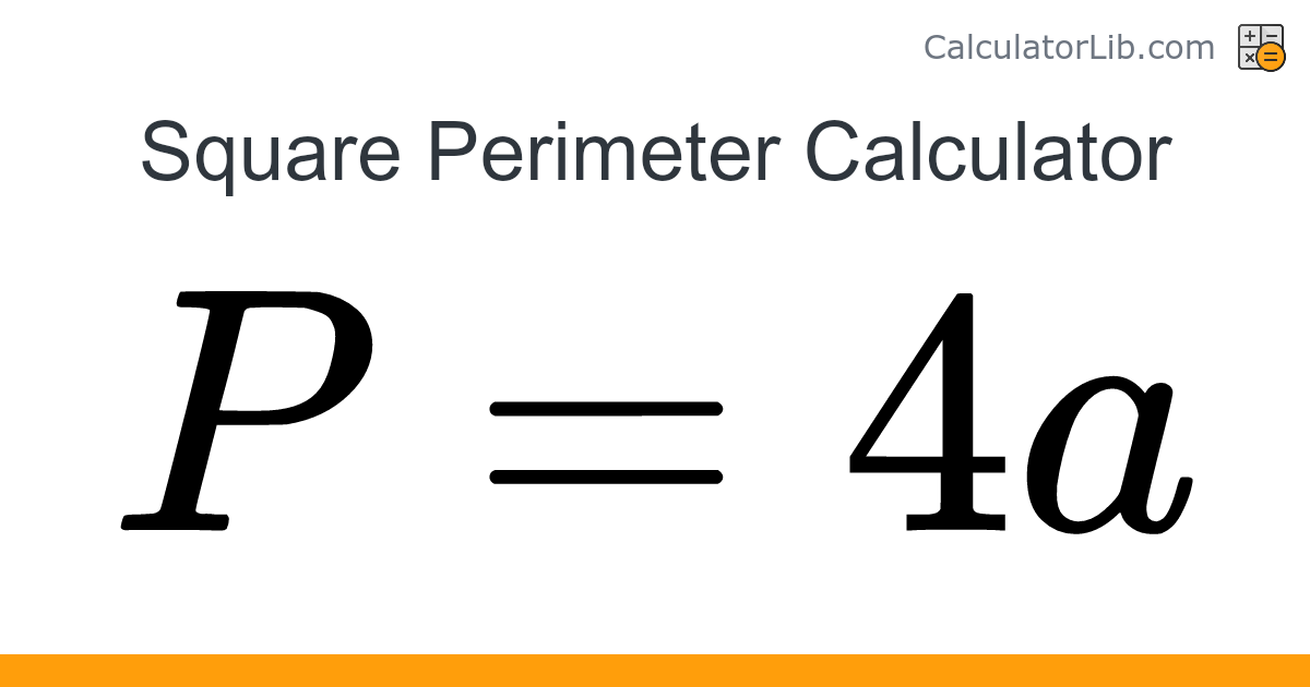 Square Perimeter Calculator - Online Calculator