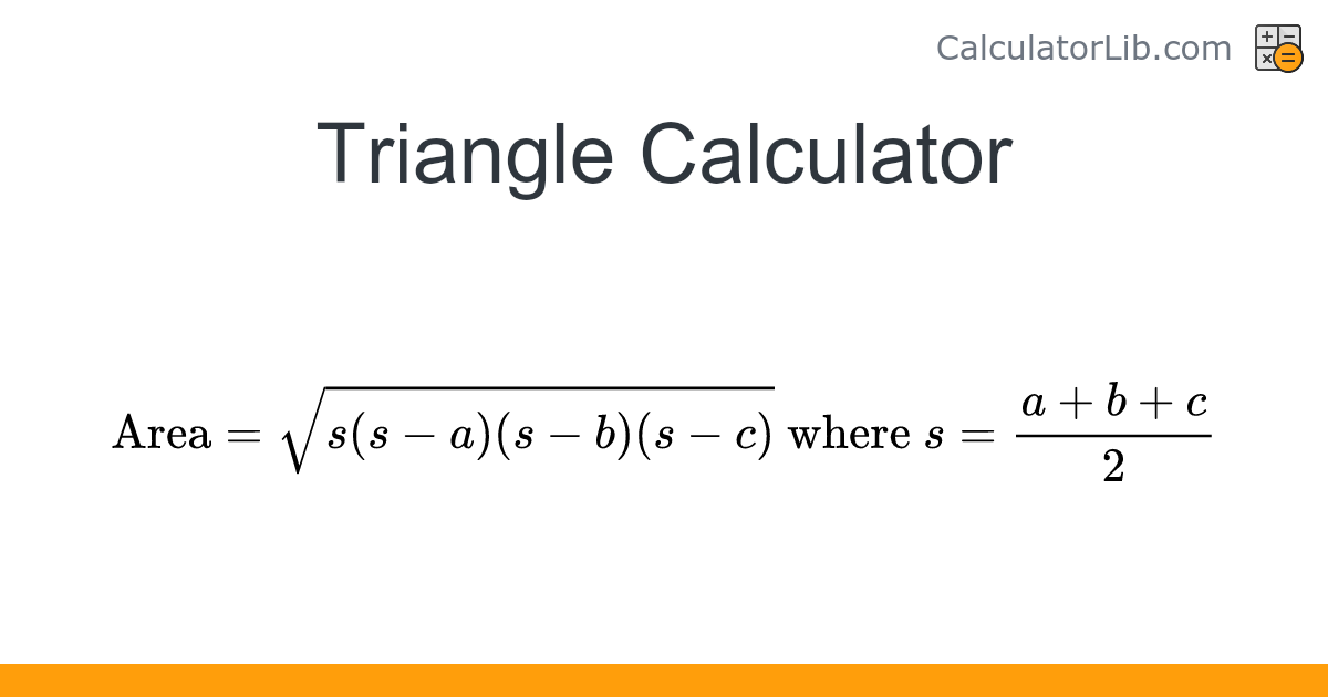 Triangle Calculator - Online Calculator