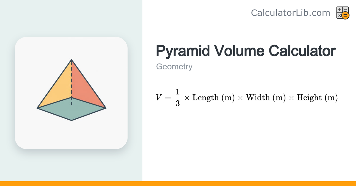 Rectangular Pyramid Volume Calculator – Volume & Surface Area ...